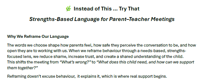 Strengths-Based Language Guide – Free Download – Primary Links