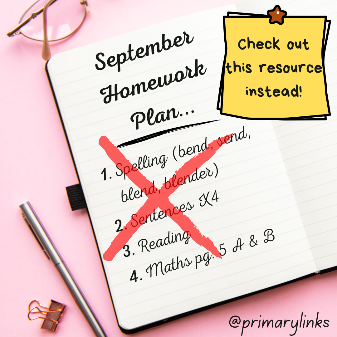 Wellbeing Homework Ideas – Free Digital Download – Primary Links